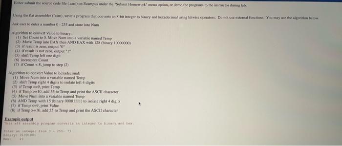 Solved Using the flat assembler (fasm), write a program that | Chegg.com