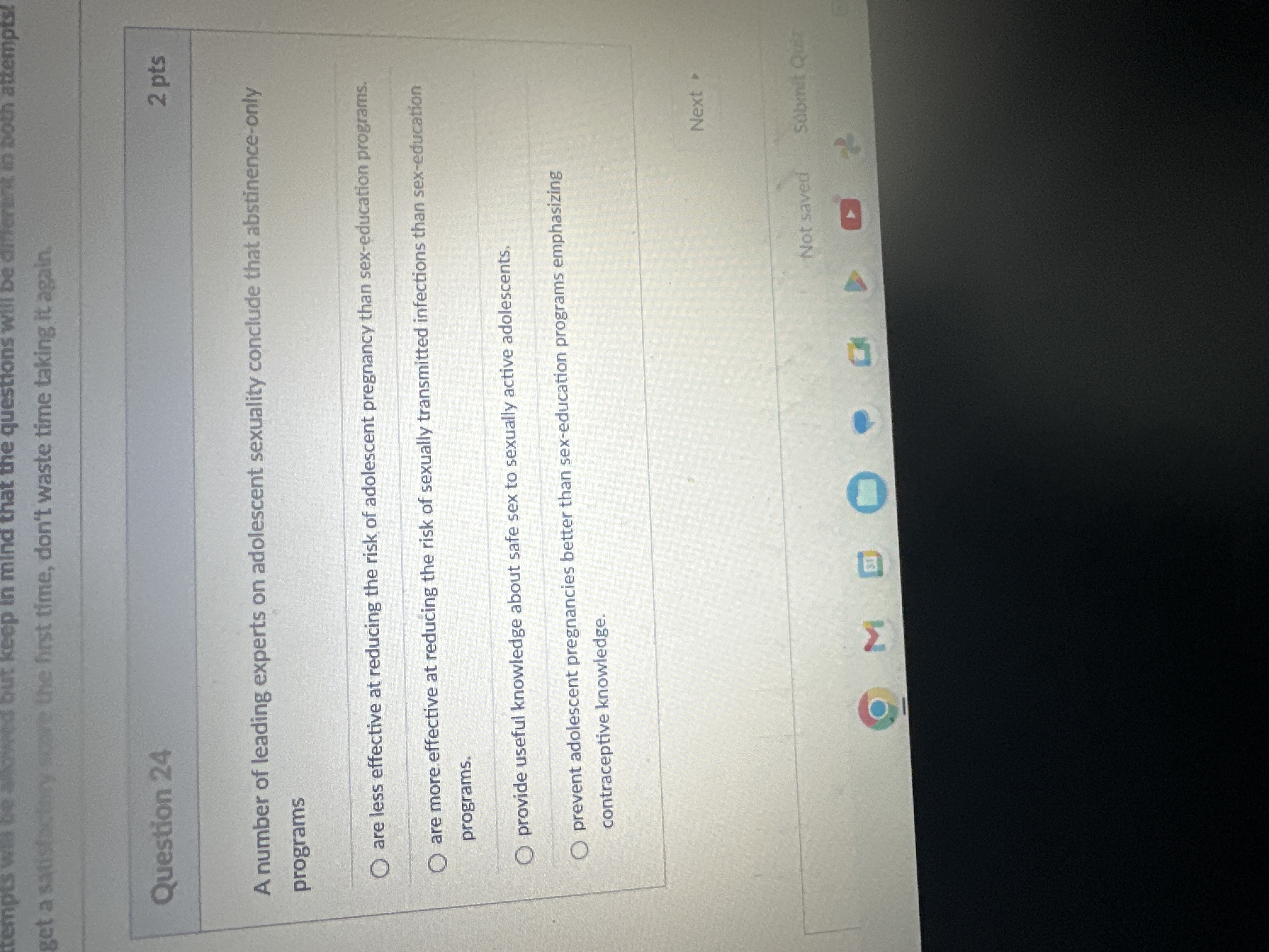 Solved Question 23Question 24A number of leading experts on | Chegg.com