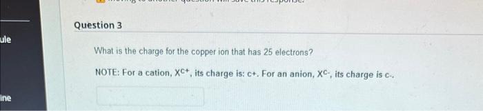 Solved What is the charge for the copper ion that has 25 | Chegg.com