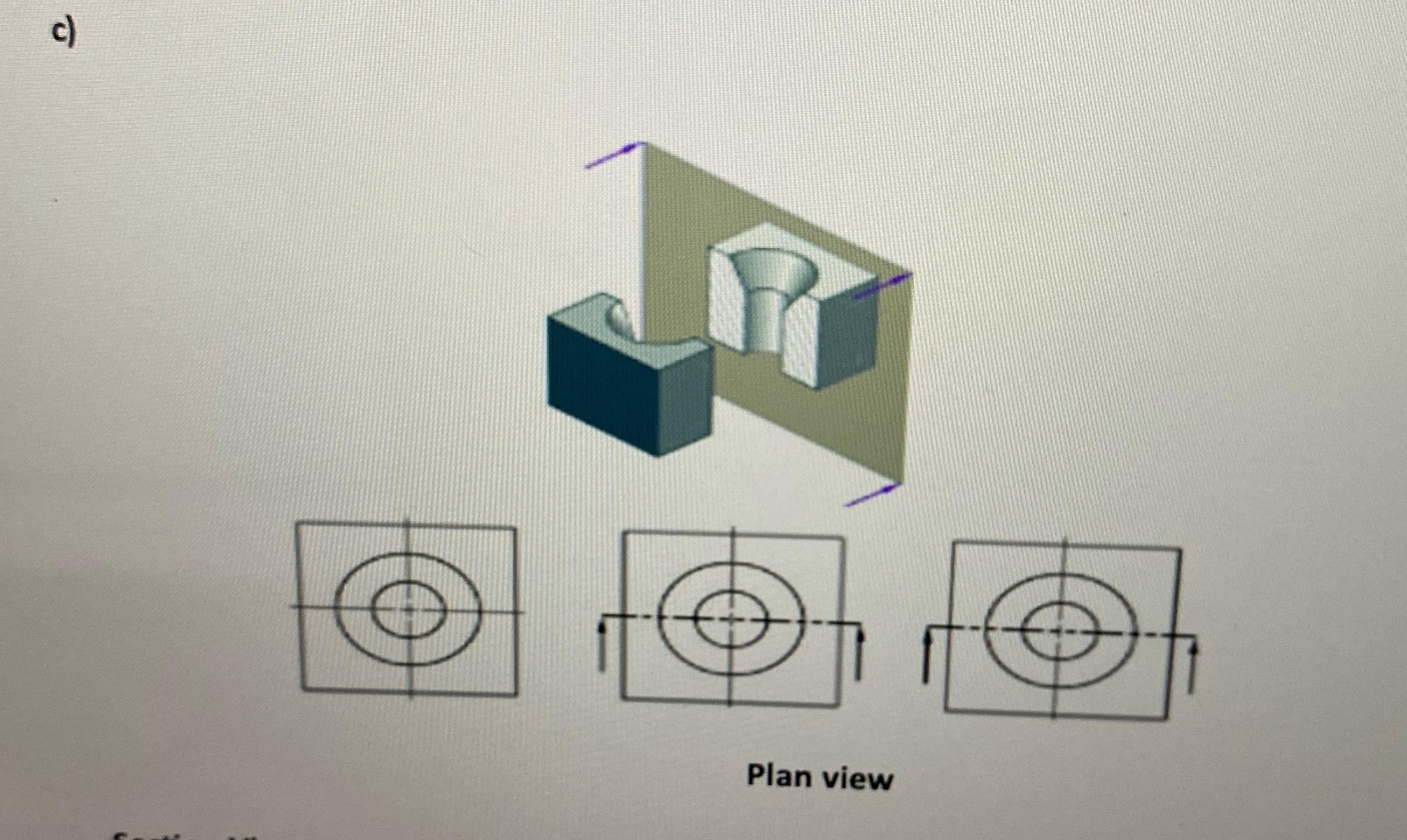 Solved Design the :-Section view | Chegg.com