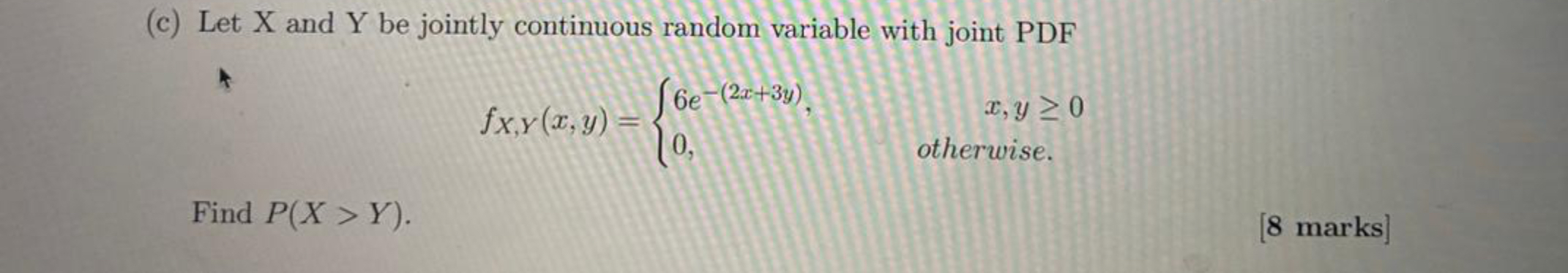 Solved A ﻿consider Two Random Variables X ﻿and Y ﻿with 2952
