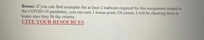 Solved Bonus: If you can find examples for at least 2 | Chegg.com