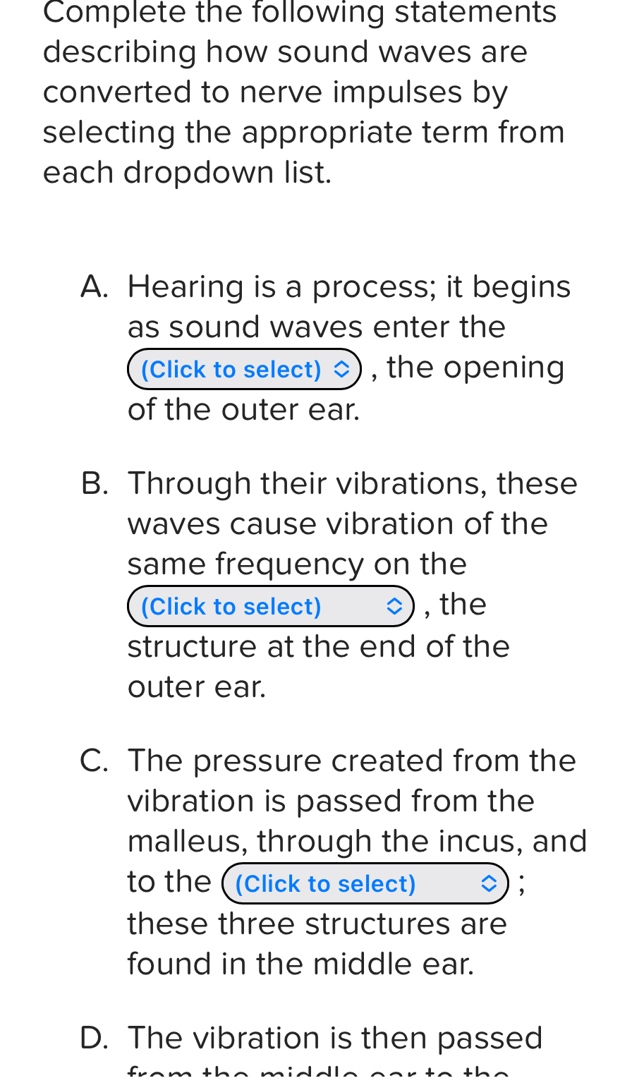 Solved Complete the following statements describing how | Chegg.com