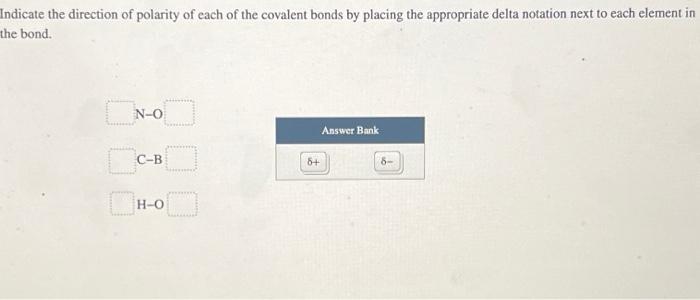 Solved Indicate the direction of polarity of each of the | Chegg.com