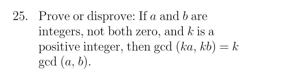 Solved 5. Prove or disprove: If a and b are integers, not | Chegg.com