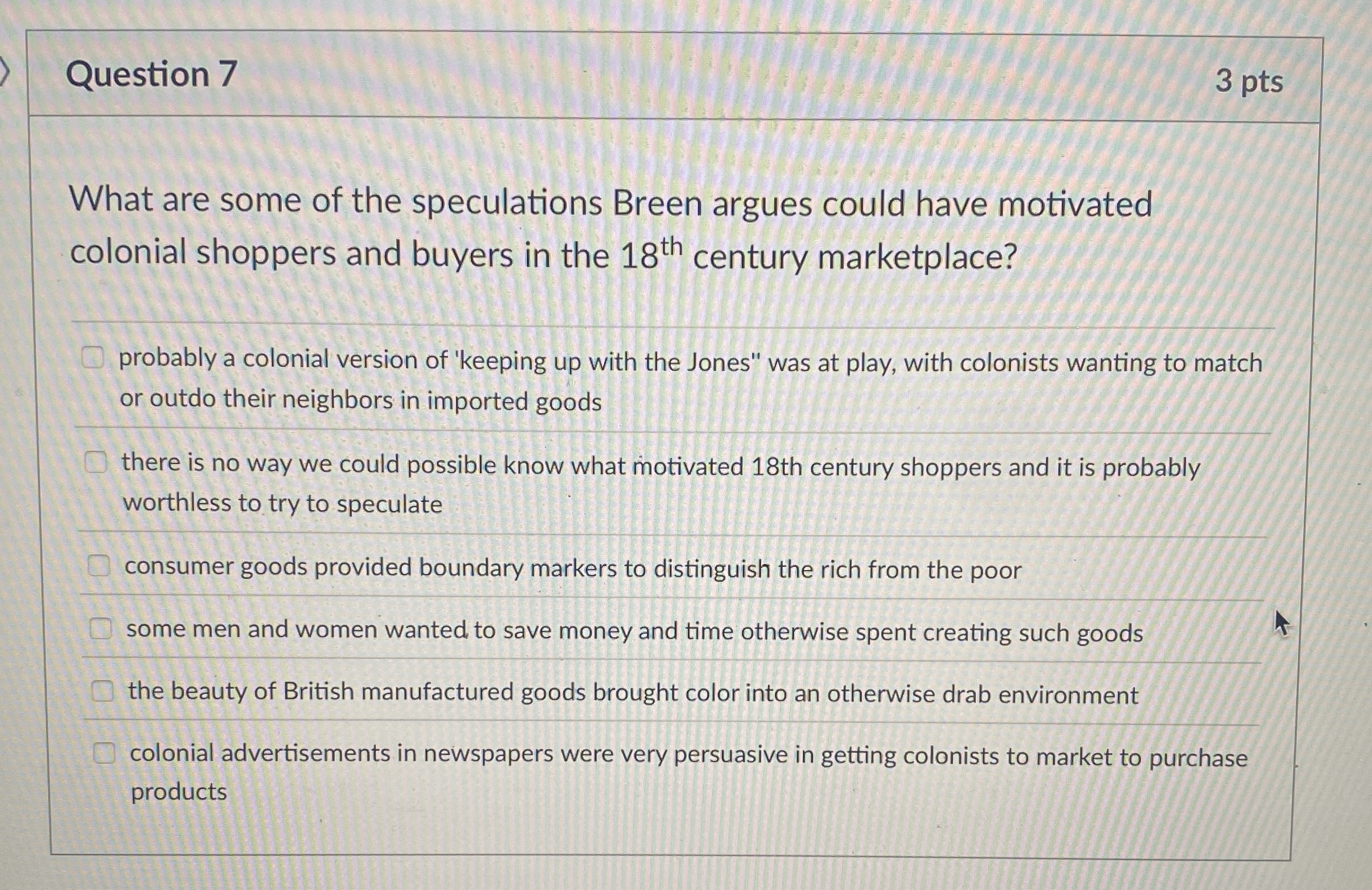 Solved Question 7What are some of the speculations Breen | Chegg.com