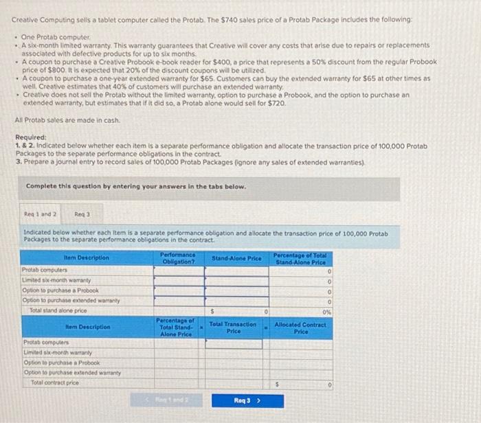 Solved Creative Computing sells a tablet computer called the | Chegg.com