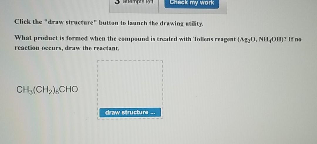 Solved attempts left Check my work Click the "draw | Chegg.com