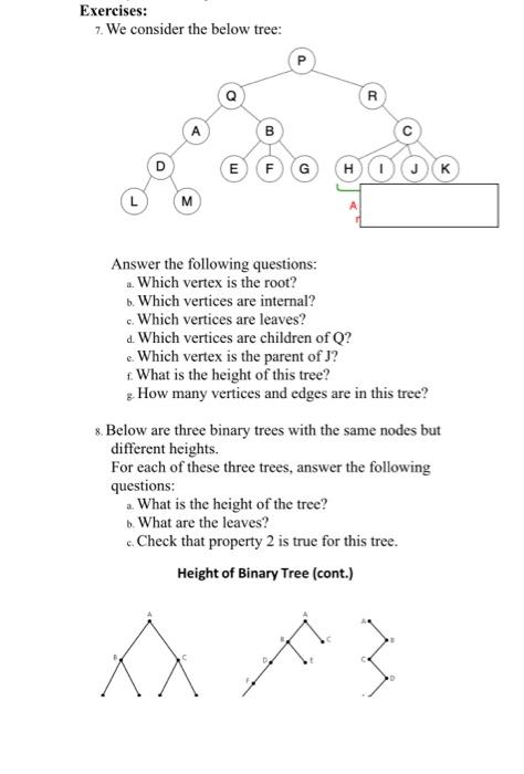 Solved Part 3: Trees Definition 1: A rooted tree is a | Chegg.com