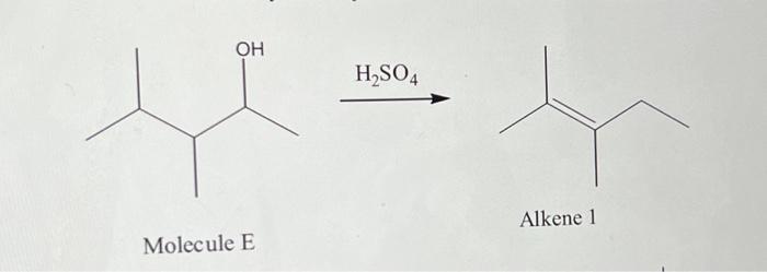 Solved H2SO4 Molecule E Alkene 1CH3OH + enantiomer 2+HBr | Chegg.com