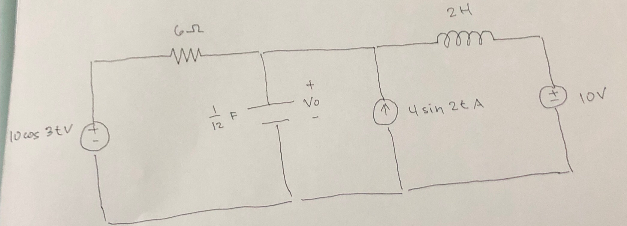 Solved Solve for Vb(t) ﻿in the given circuit by using | Chegg.com