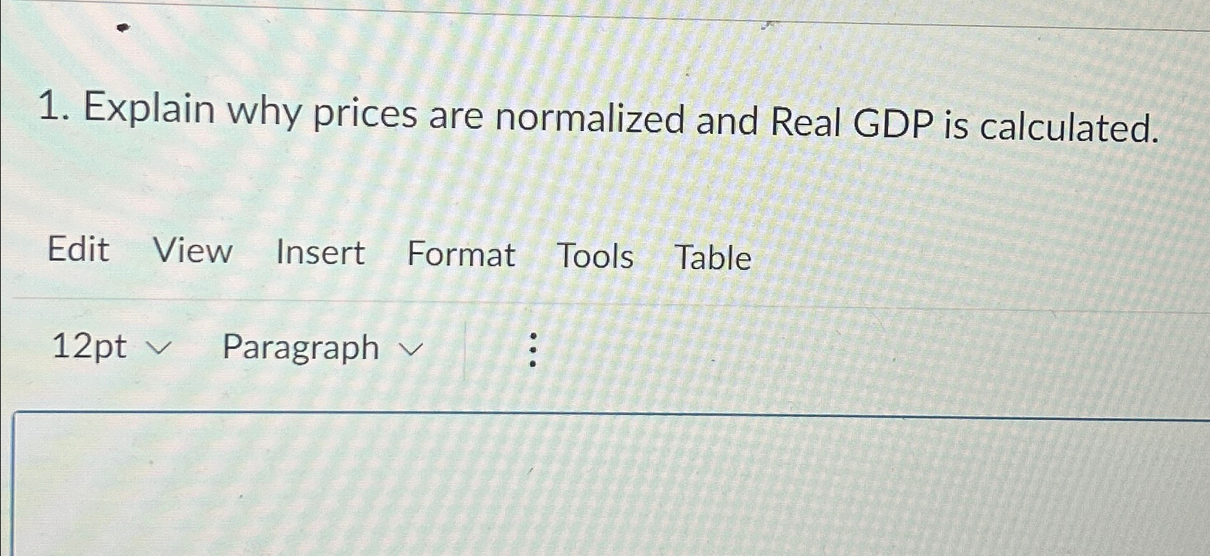 Solved Explain why prices are normalized and Real GDP is | Chegg.com