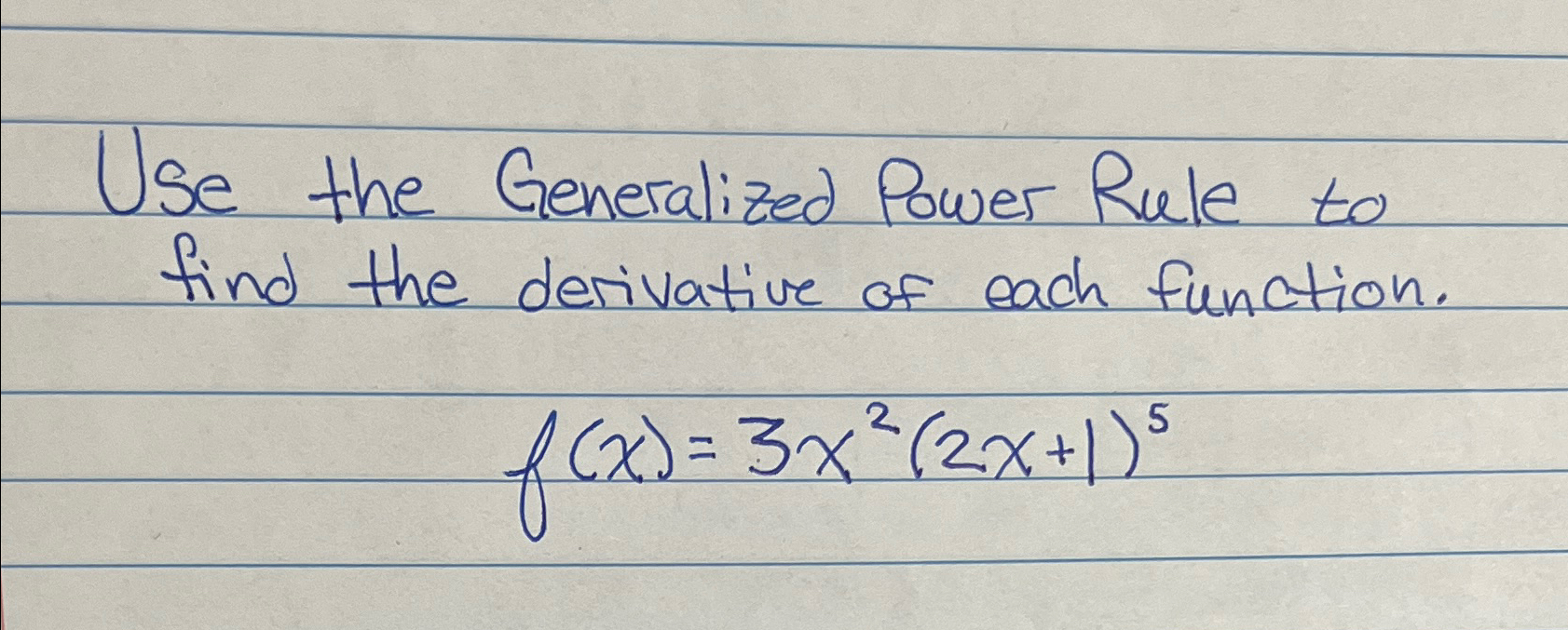 Solved Use the Generalized Power Rule to find the derivative | Chegg.com