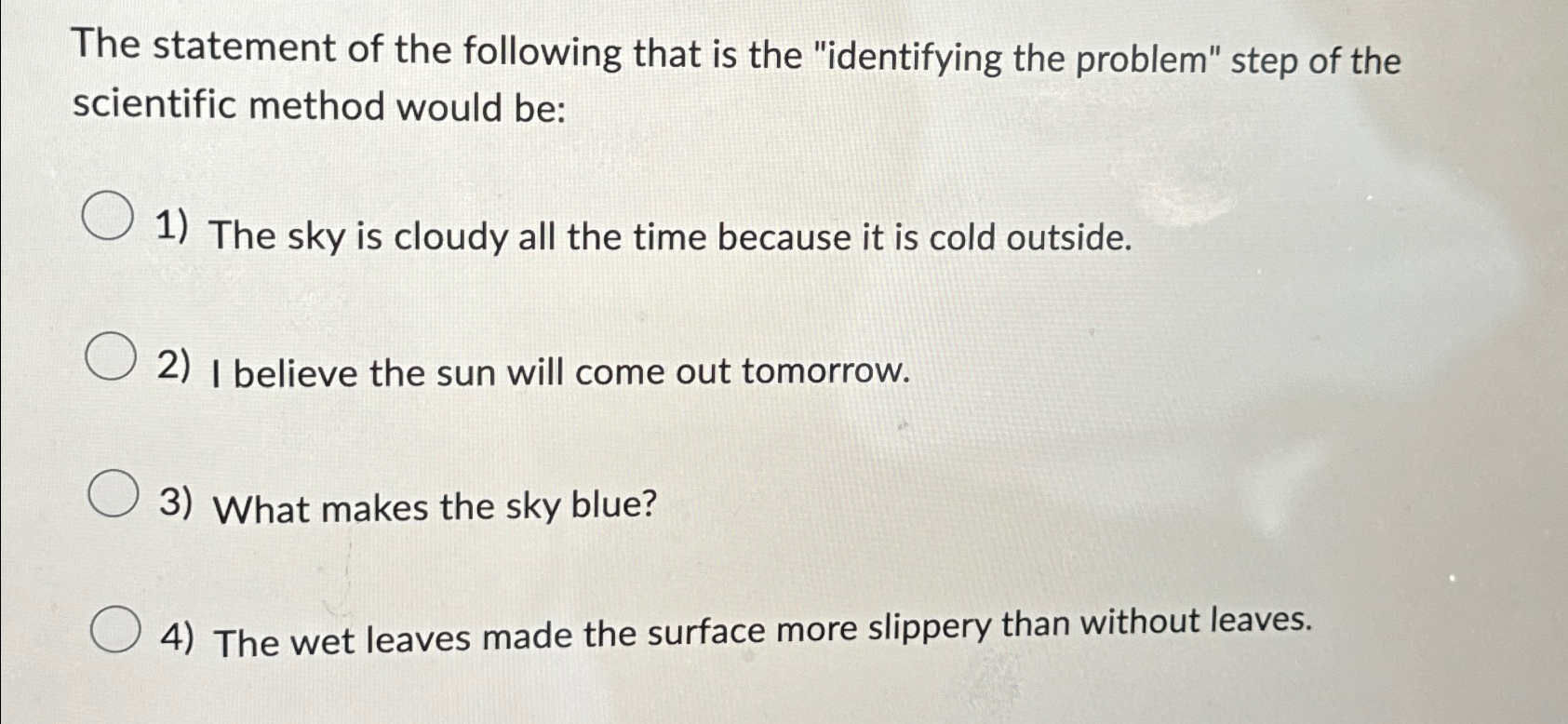 Solved The statement of the following that is the | Chegg.com