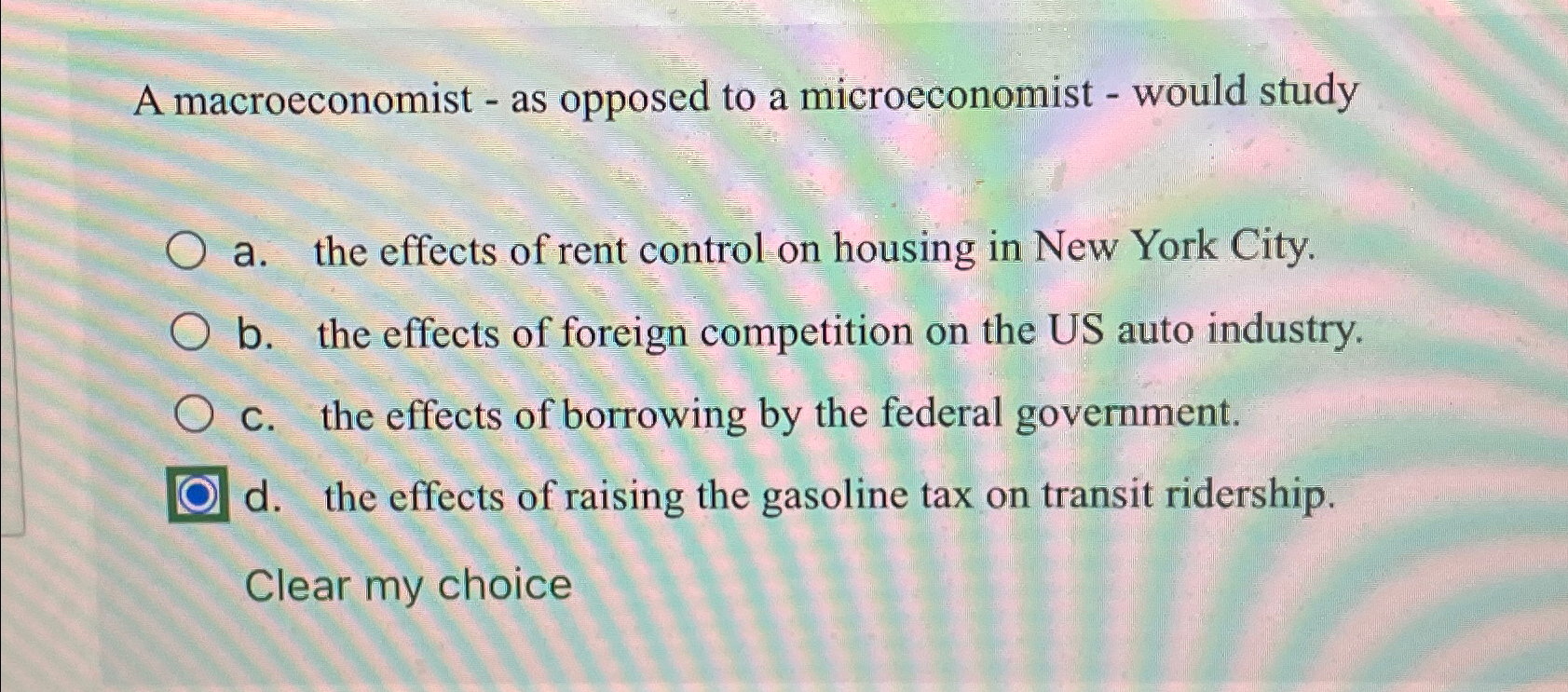 Solved A macroeconomist - as opposed to a microeconomist - | Chegg.com Solved A macroeconomist - as opposed to a microeconomist - | Chegg.com