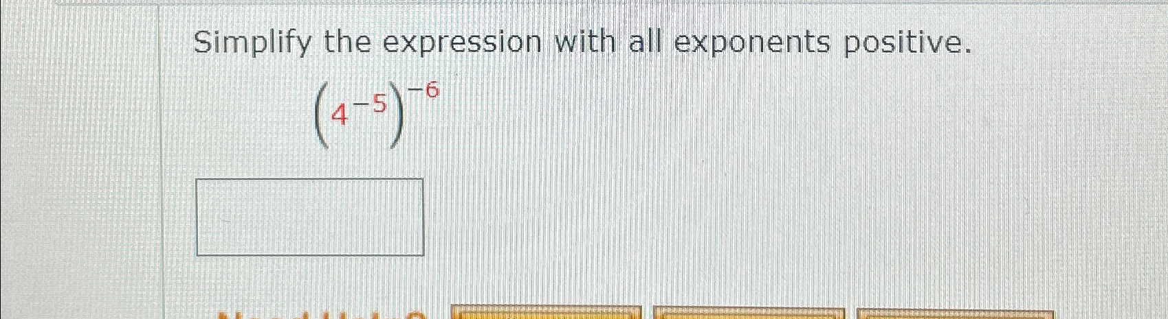 Solved Simplify the expression with all exponents | Chegg.com