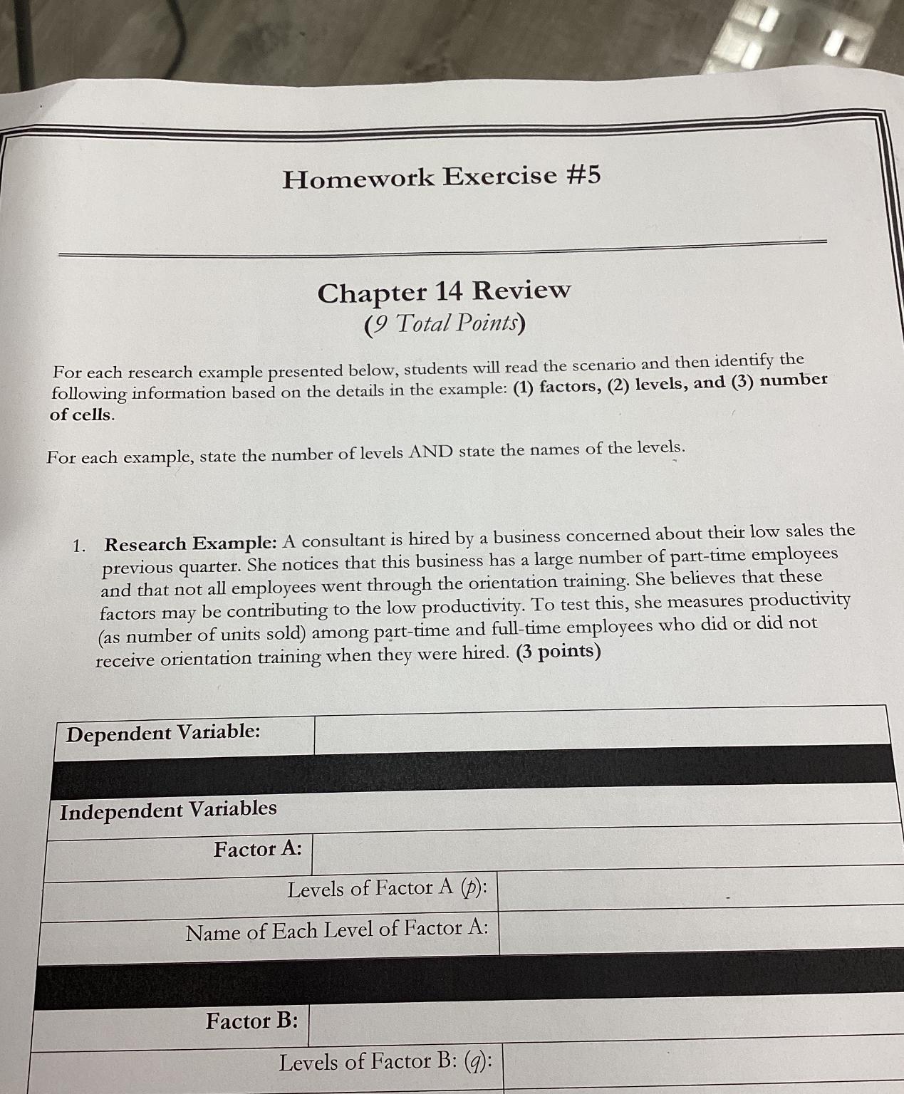 Solved Homework Exercise #5Chapter 14 ﻿Review(9 ﻿Total | Chegg.com