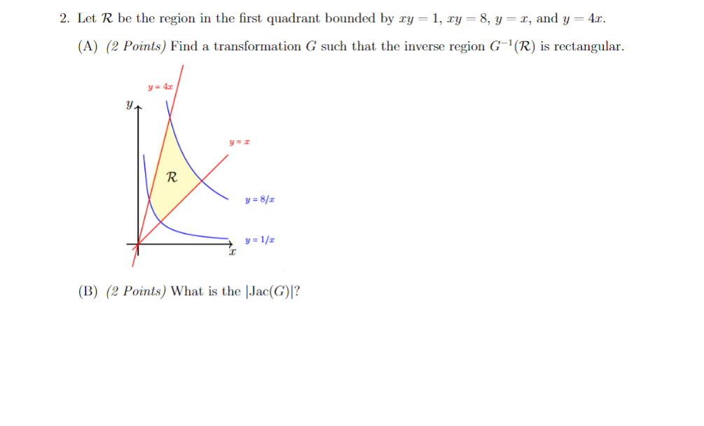 Solved Let R ﻿be the region in the first quadrant bounded by | Chegg.com