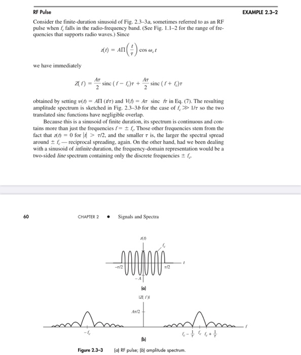 Solved Generate and plot an RF pulse of Example 2.3-2 (p | Chegg.com