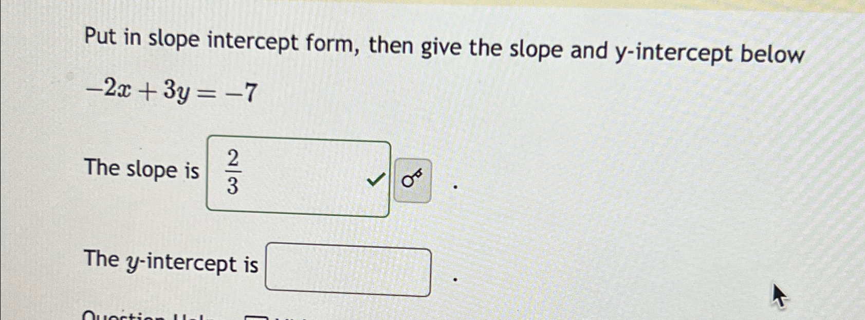 Solved Put in slope intercept form, then give the slope and | Chegg.com