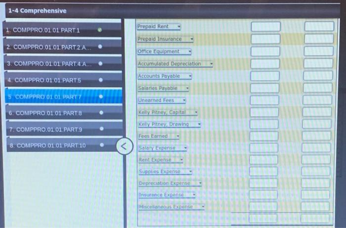 Solved 1-4 Comprehensive 1. COMPPRO.01.01. PART 1 Part 1 | Chegg.com