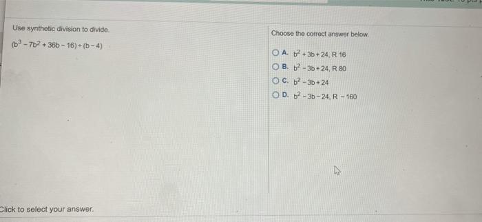 Solved Use synthetic division to divide. (69-7b2 + | Chegg.com