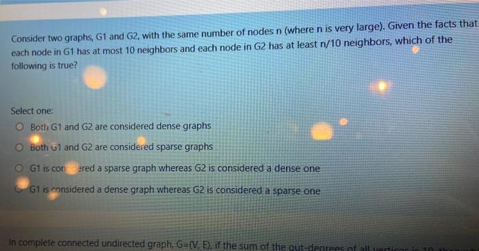 Solved Consider two graphs, G1 and G2, with the same number | Chegg.com