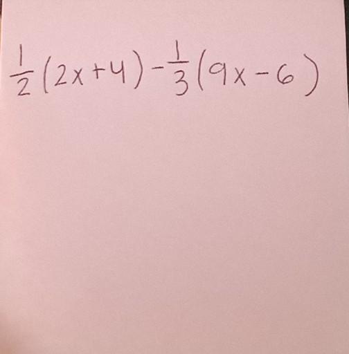 Solved $(2x+4)-$(9x-6) | Chegg.com