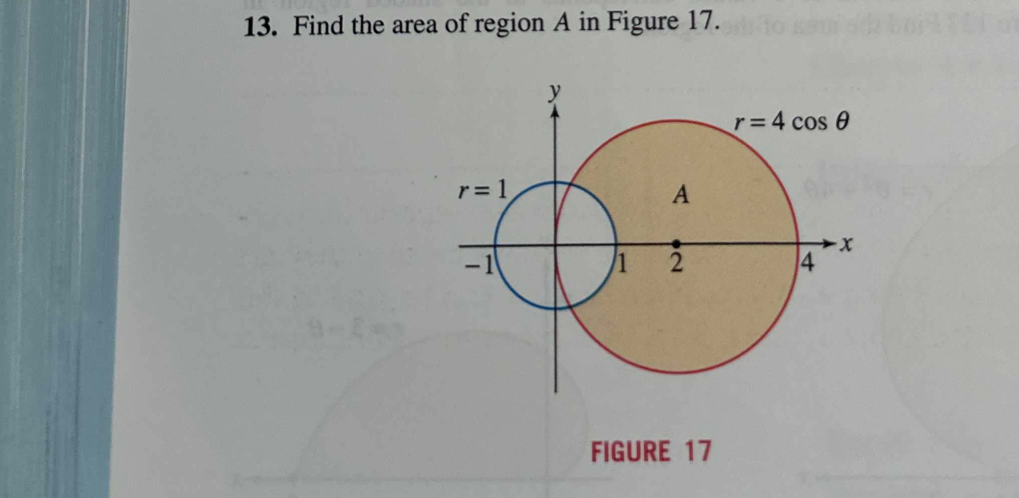 Solved Find the area of region A ﻿in Figure 17.FIGURE 17 | Chegg.com