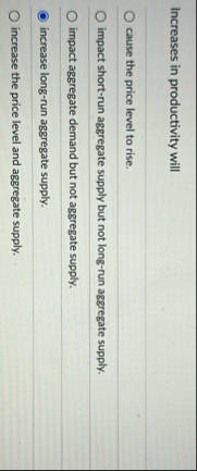 Which of the following would shift aggregate demand | Chegg.com
