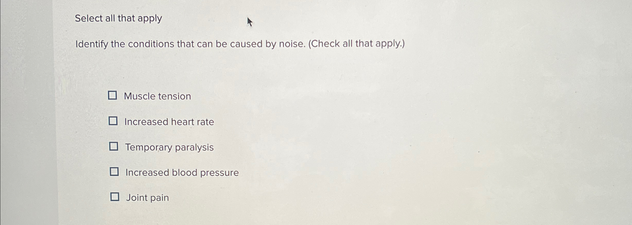 Solved Select all that applyIdentify the conditions that can | Chegg.com