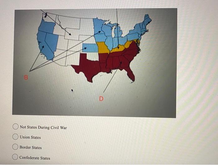 Solved In the map below, which Civil War Division is | Chegg.com