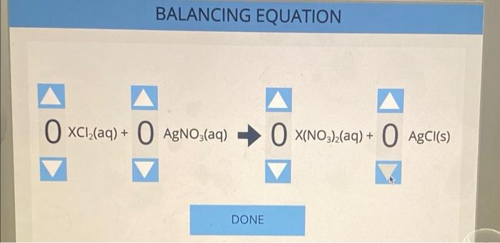 Solved BALANCING EQUATION | Chegg.com