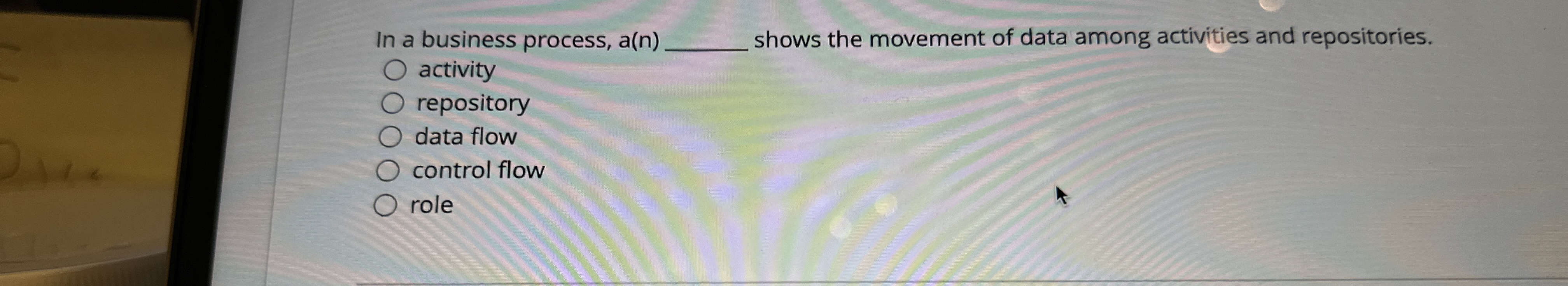Solved In a business process, a(n)shows the movement of data | Chegg.com
