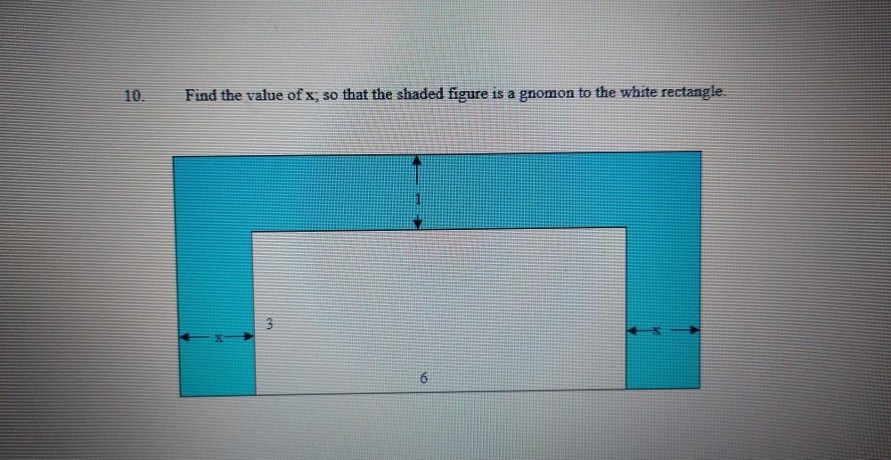 Solved Find the value of x, so that the shaded figure is a | Chegg.com