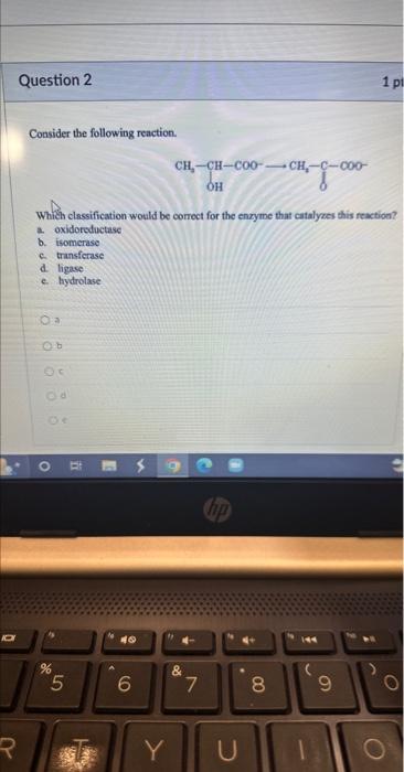 Solved Consider the following reaction. Which classification | Chegg.com