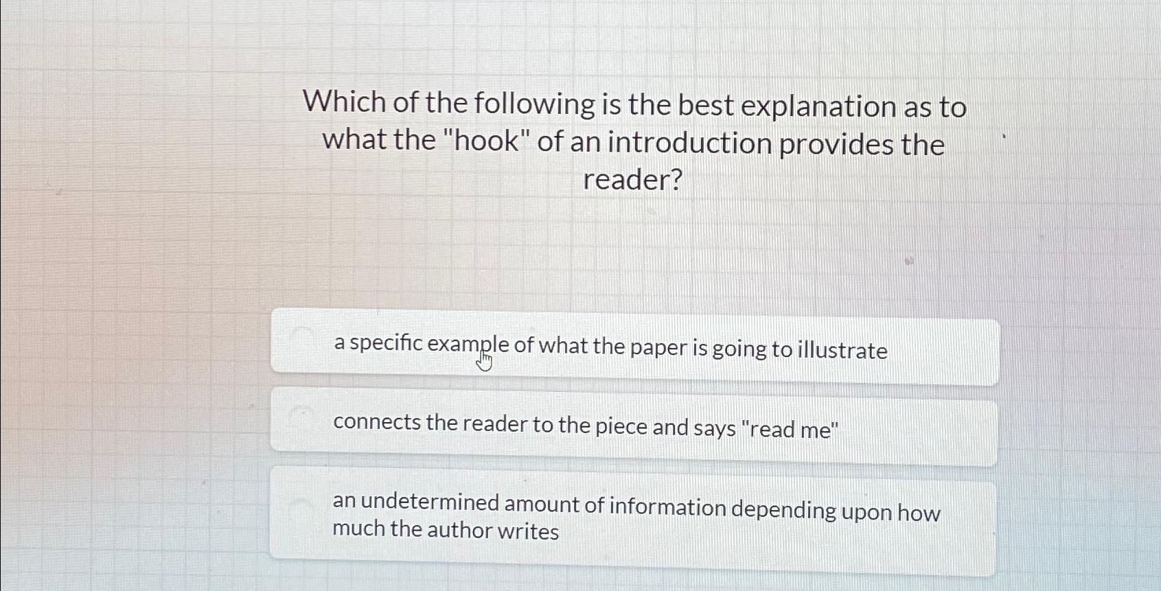 Solved Which of the following is the best explanation as to | Chegg.com
