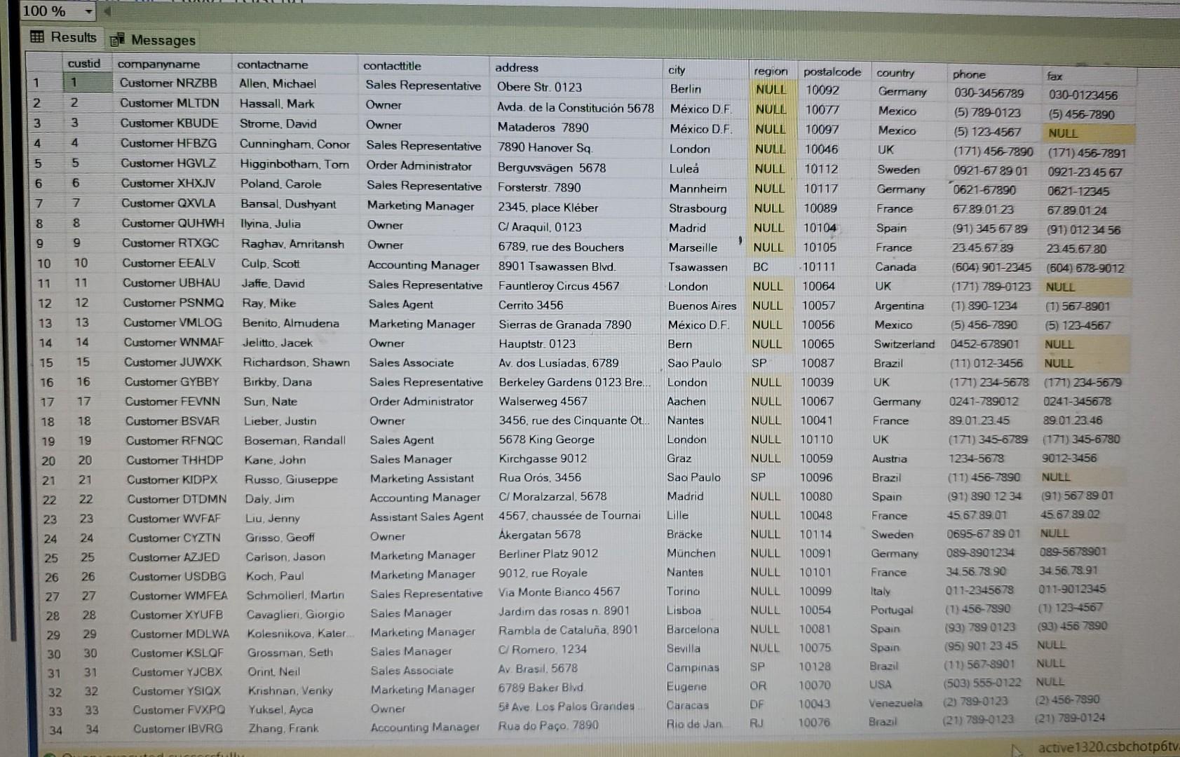 Solved please answer this questions based on the database | Chegg.com