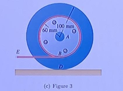 Solved A 60-mm-radius drum is rigidly attached to a | Chegg.com