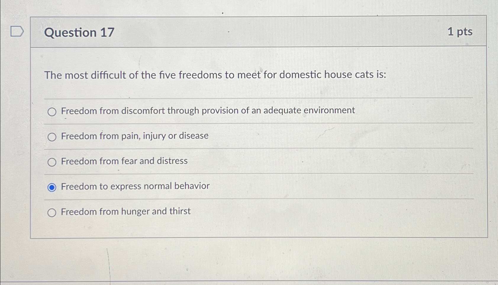 Solved Question 171ptsThe most difficult of the five | Chegg.com