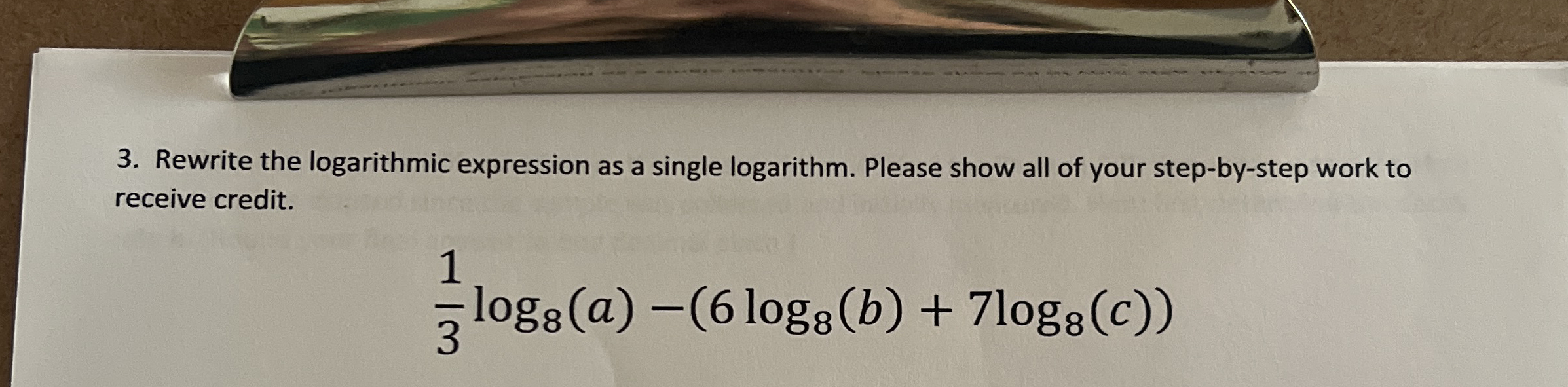 Solved Rewrite the logarithmic expression as a single | Chegg.com