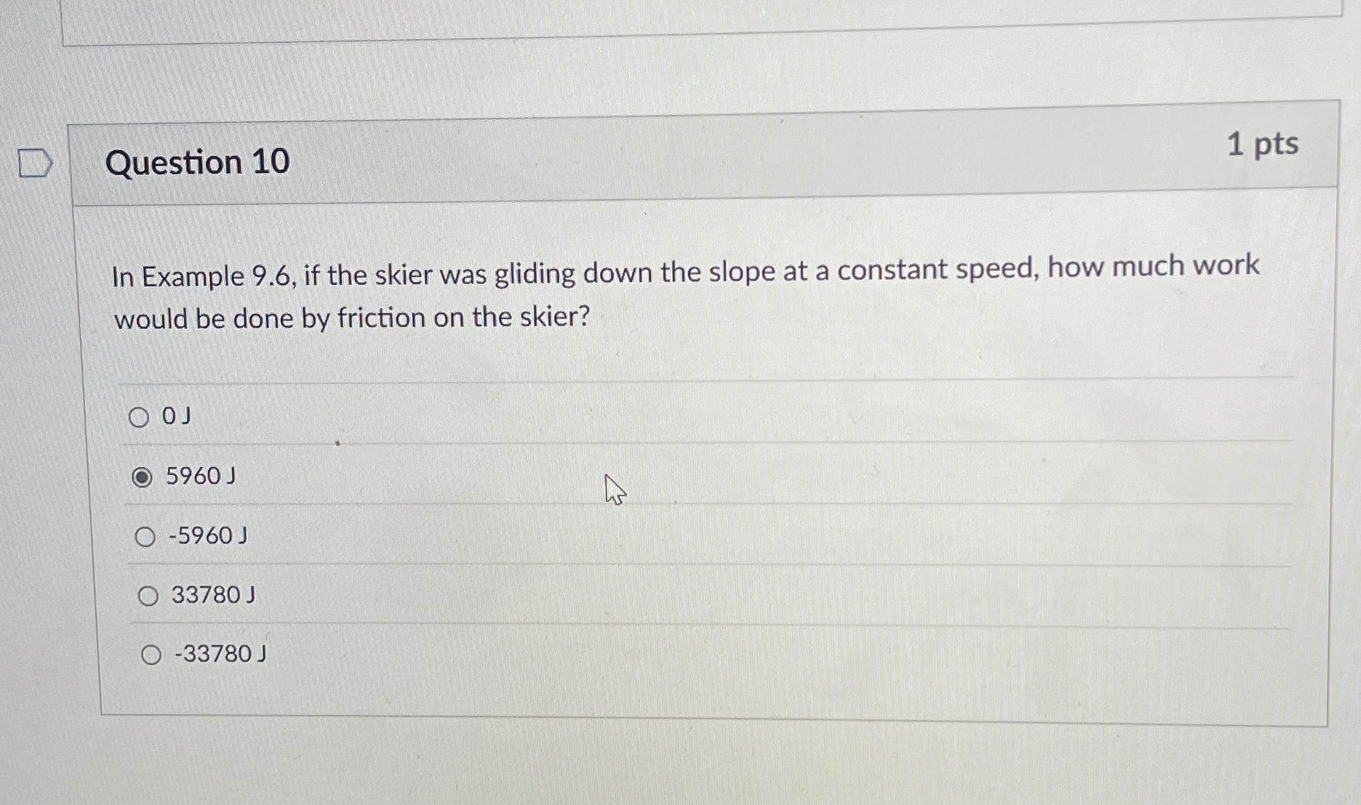 Solved Question 101 ﻿ptsIn Example 9.6, ﻿if the skier was | Chegg.com