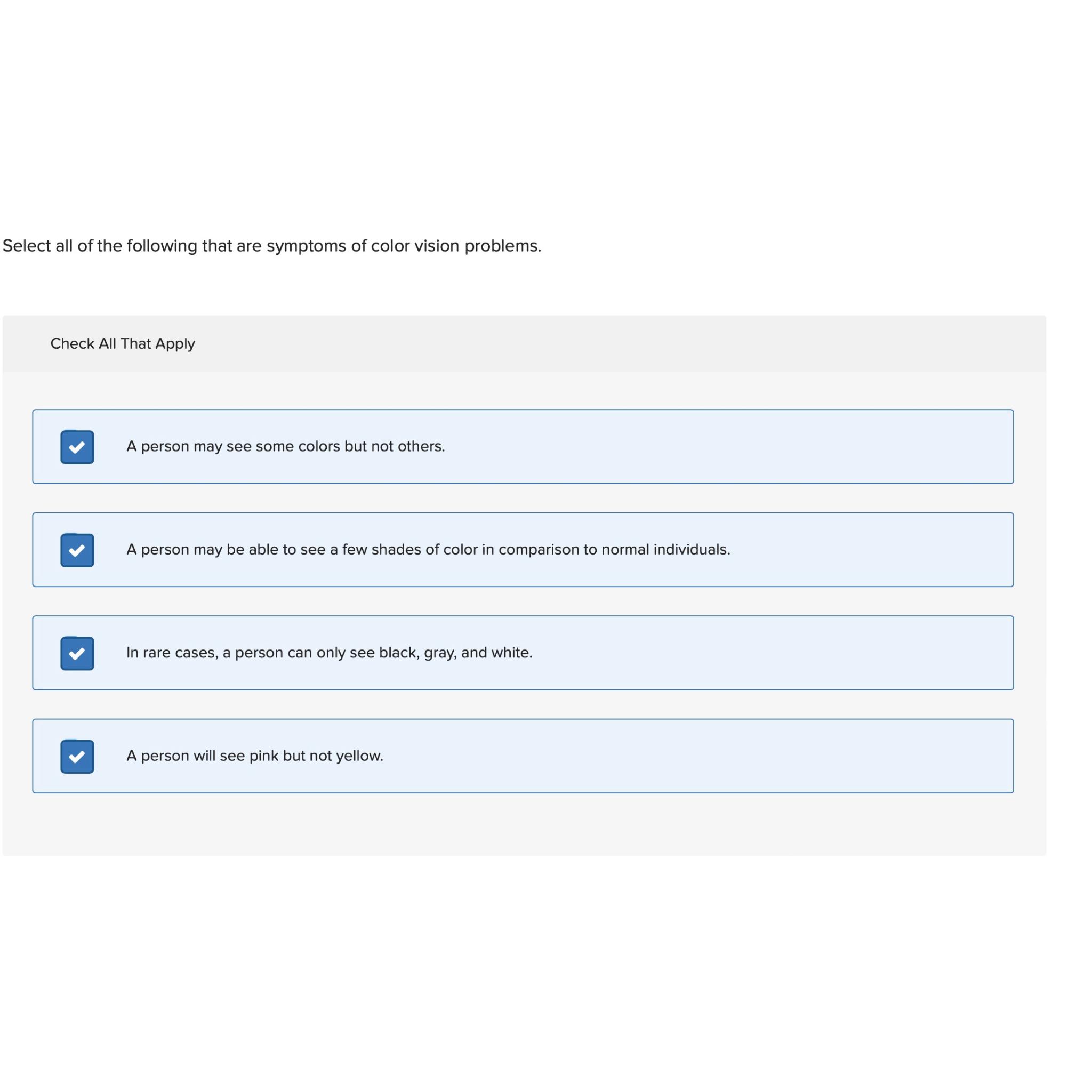 Solved Select all of the following that are symptoms of | Chegg.com