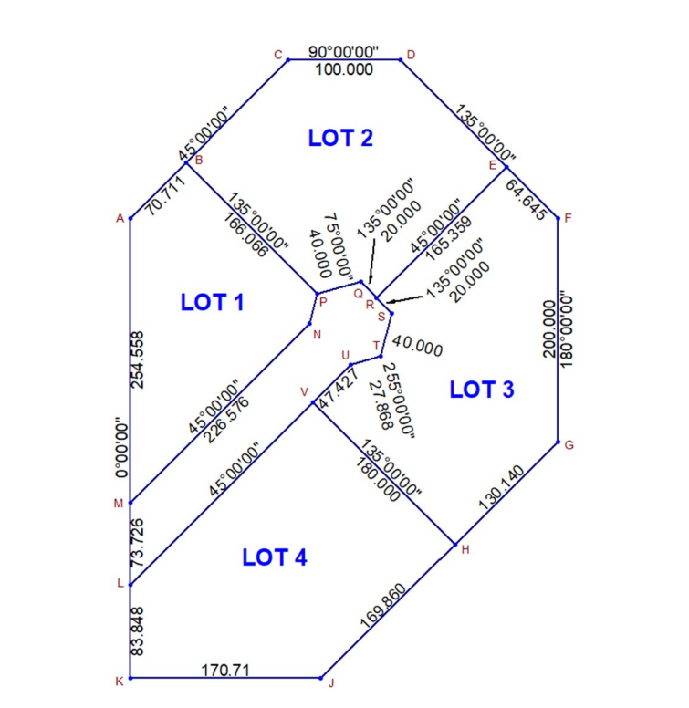 Using surveying techniques Manually calculate the | Chegg.com