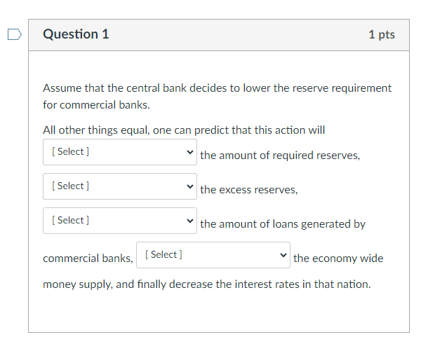 Solved Question 1Assume that the central bank decides to | Chegg.com Solved Question 1Assume that the central bank decides to | Chegg.com