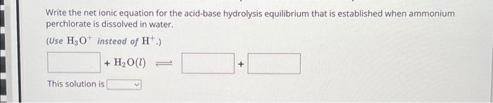 Solved Write the net ionic equation for the acid-base | Chegg.com