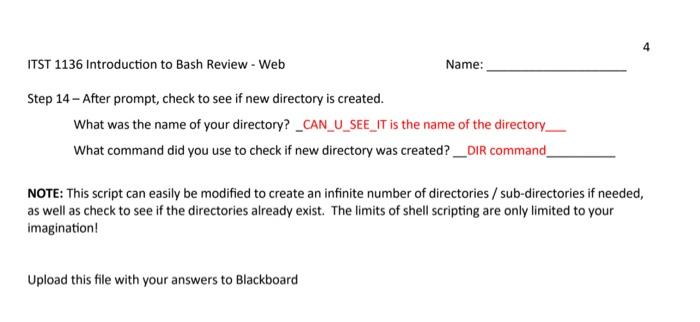 This lab provides some exercises in shell scripting | Chegg.com