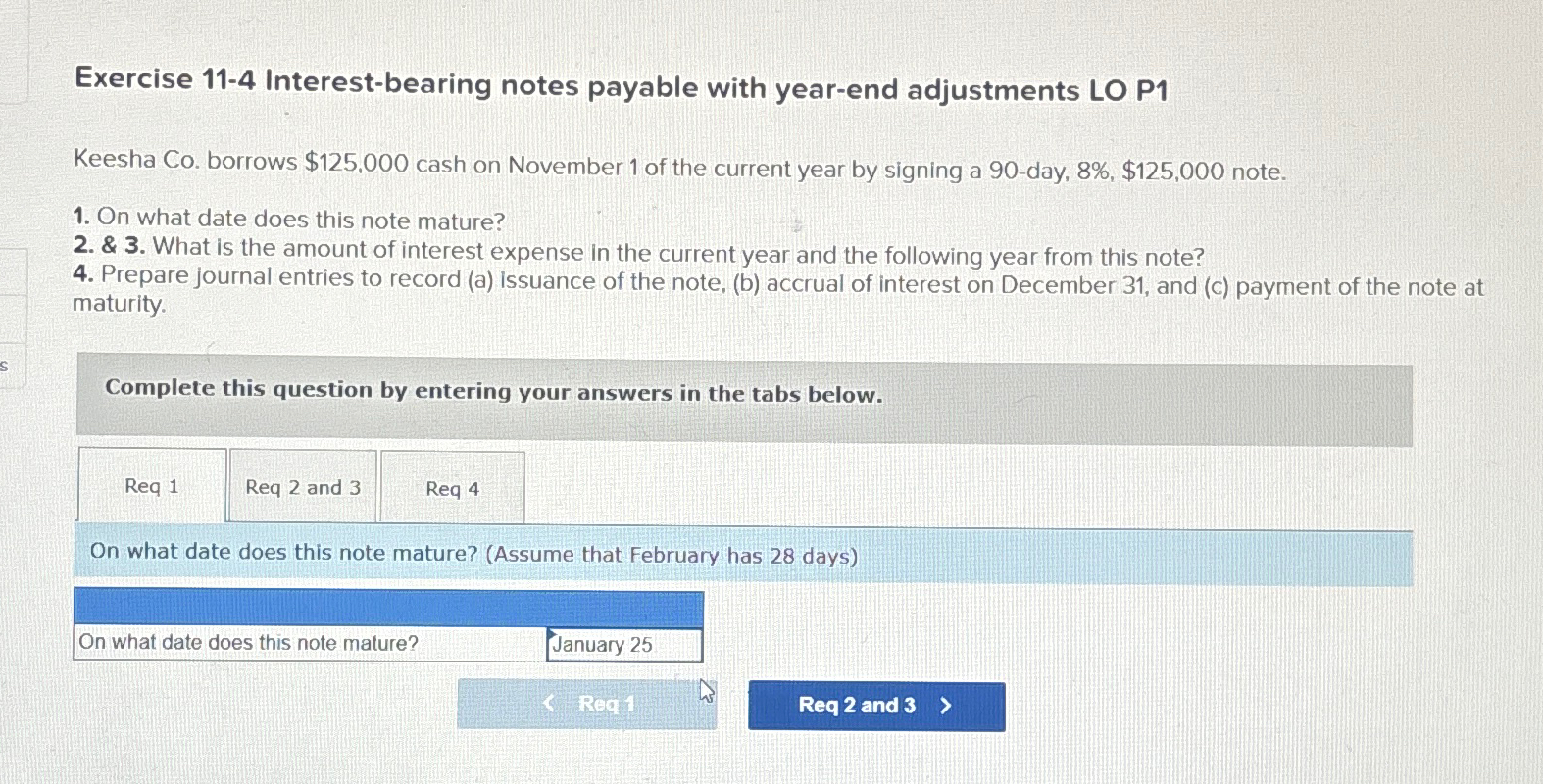 Solved Exercise 11-4 ﻿Interest-bearing notes payable with | Chegg.com