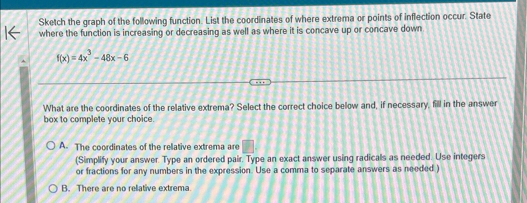 Solved Sketch the graph of the following function. List the | Chegg.com