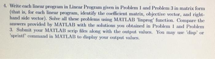 Solved 4. Write each linear program in Linear Program given | Chegg.com